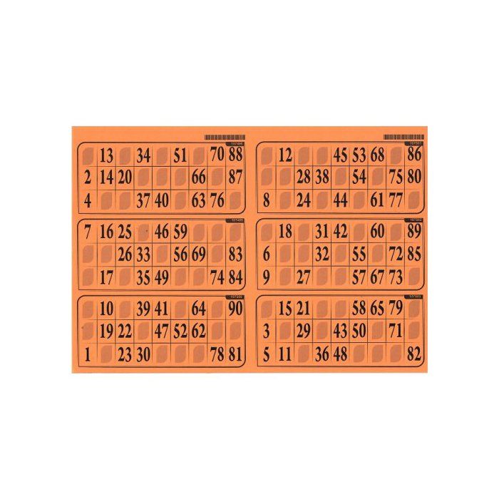 1 Planche de 6 grilles de loto Traditionnel - Plaque rigide 1 mm pour ...