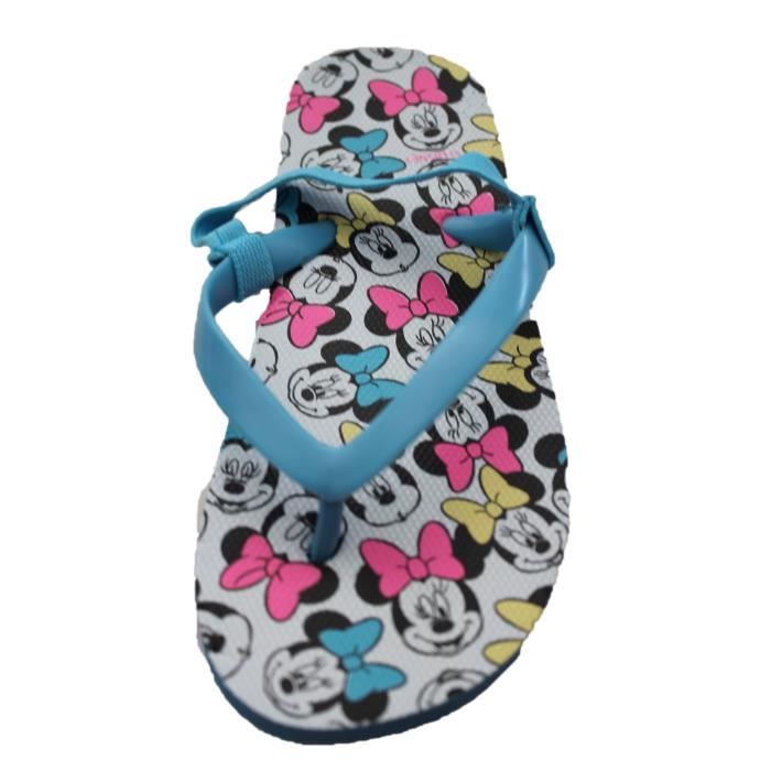 Tongs - Minnie - Bleu - Fille - Lanière bleu - Cdiscount Sport