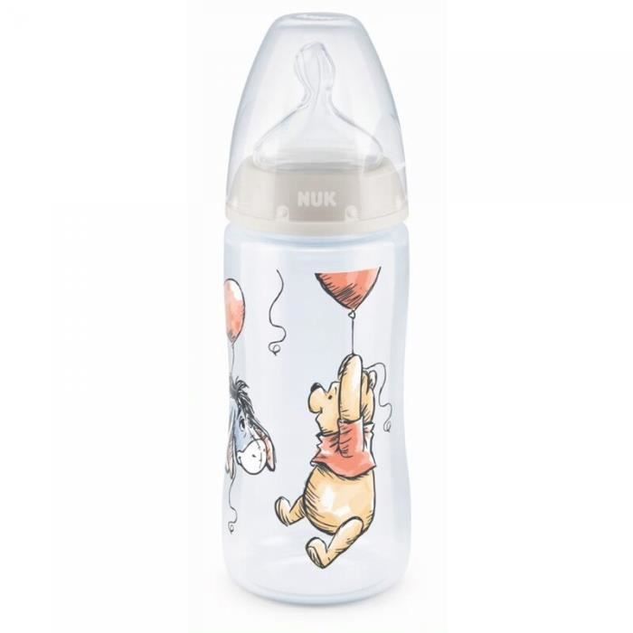 NUK Biberon FC+ Winnie - Temperature Control - En silicone - 300 ml - 6 ...