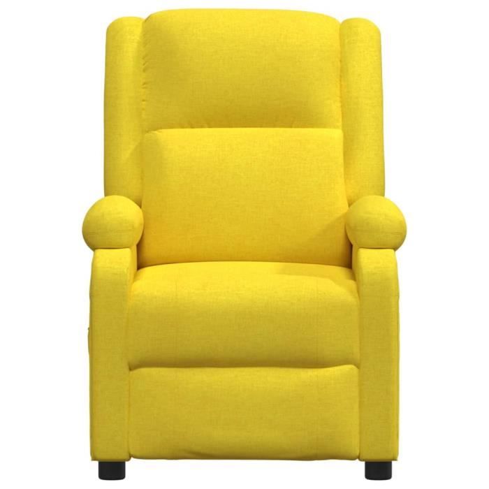 Omabeta Fauteuils électriques Fauteuil De Massage Inclinable Jaune