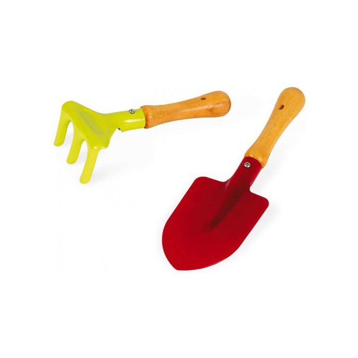 Set de Jardinage enfant : Pelle Et Rateau - Outils En Metal robuste ...