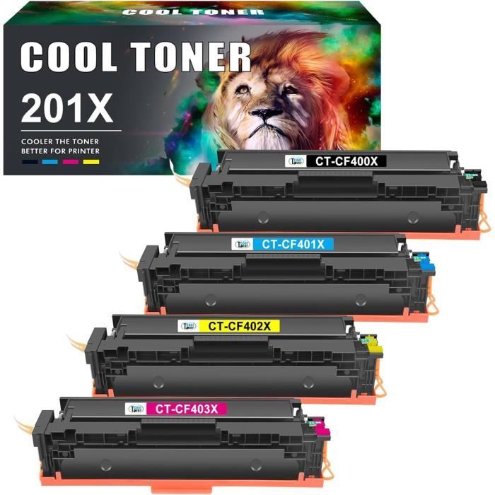 Compatible Pour Hp 201X 201A Toner Color Laserjet Pro Mfp M277Dw M252Dw ...