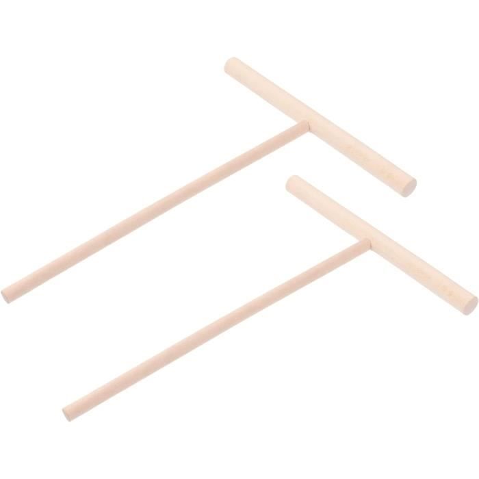2 Pièces En Bois Épandeur Spatule à Crêpes Épandeur Roti Râteau à ...