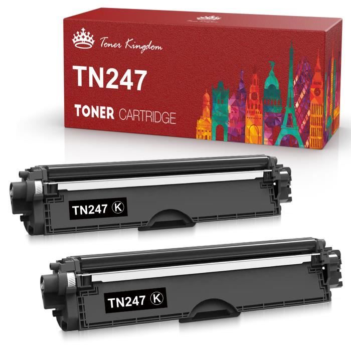 TONER KINGDOM Compatible TN247 TN-247 TN-243 TN243 Cartouches de Toner ...
