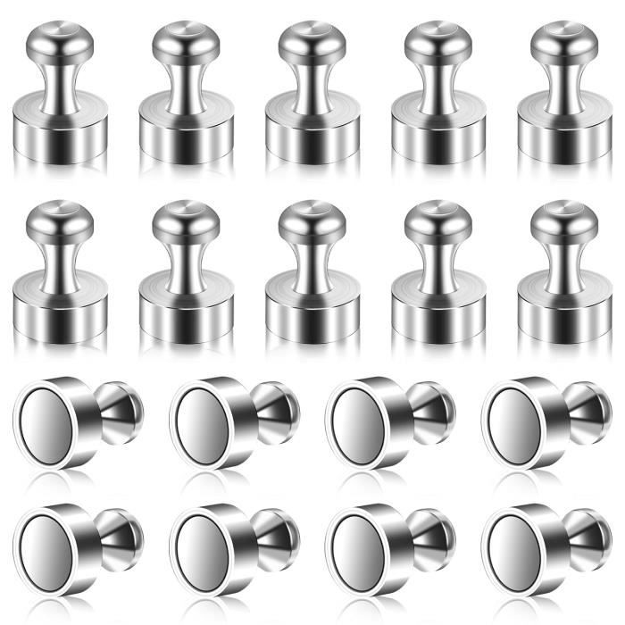 14 Pièces Aimants Tableau Magnétique, 12 X 16Mm Mini Aimant Aimant ...