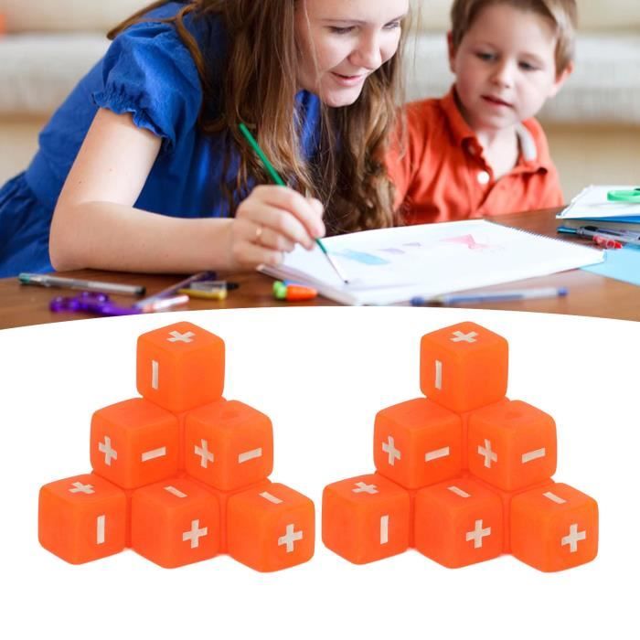 Jeu de dés opération mathématique - VGEBY - 20 pièces 16mm - Signes ...