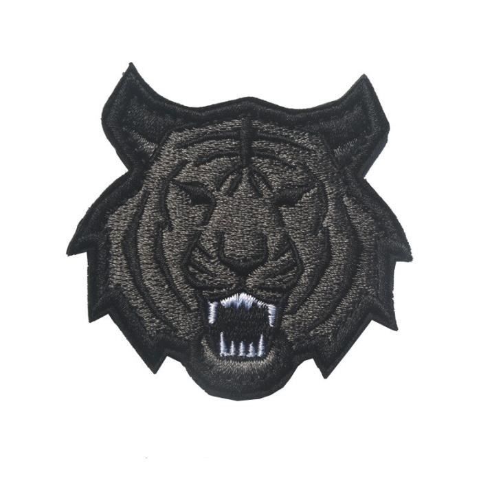 7 Tiger ACU 6.3X6CM -Patch brodé Animal,motif léopard,tigre,ours,loup ...
