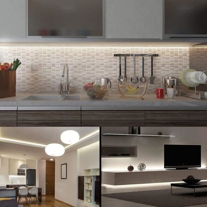 12V Ruban Led Blanc Froid,5M 300Leds Smd5050 Lumière Étanche Ip65 ...