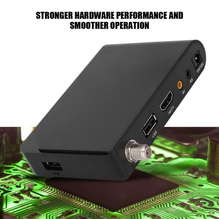 Décodeur TV Box - TMISHION - V8 HD - DVB-S2 1080P - WiFi Intégré - USB ...