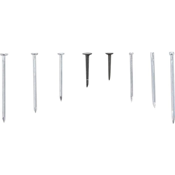 Clous de finition - KRAFTMANN - 8074 - tête Cap - Aluminium/Noir - 750 ...