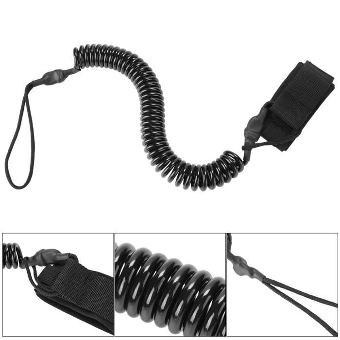DUO Stand Up Paddle Board 6mm Coiled Spring Leg Foot Rope Surf Leash ...