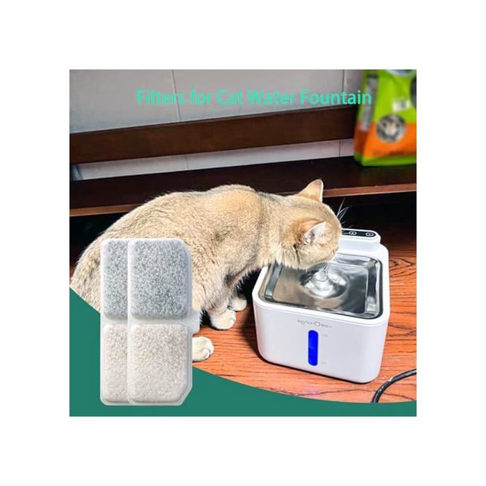 10 Pièces Filtre pour Fontaine Chat Filtre Fontaine pour Eau ...