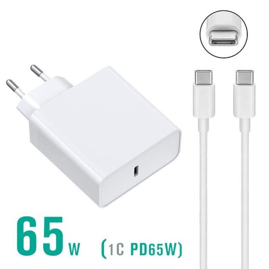 Chargeur USB Type C PD pour ordinateur portable - Blanc - Lenovo ...