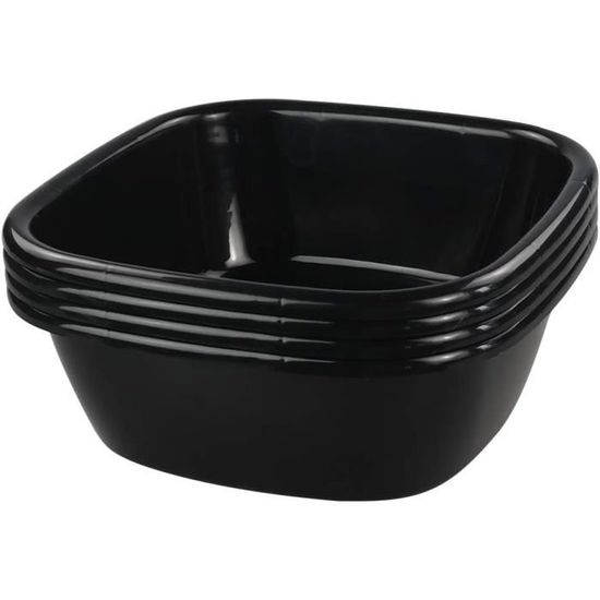 4-Pack Bassine Plastique Carrée, Plastique Basins[x6451] - Cdiscount Au ...