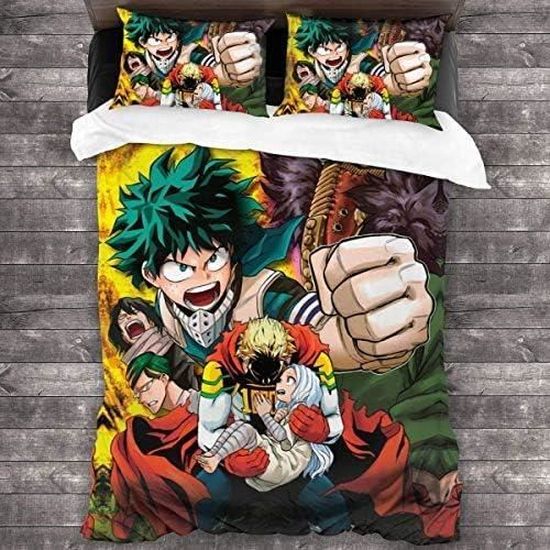 My Hero Academia Parure De Lit 3 Pièces Motif Dessin Animé Pour Fille ...