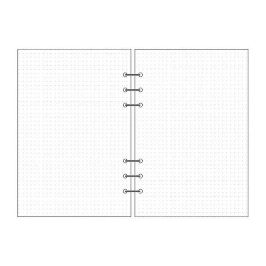 Pages de remplissage - Dots - A5 Large - 45 feuilles - Noir et coloré ...