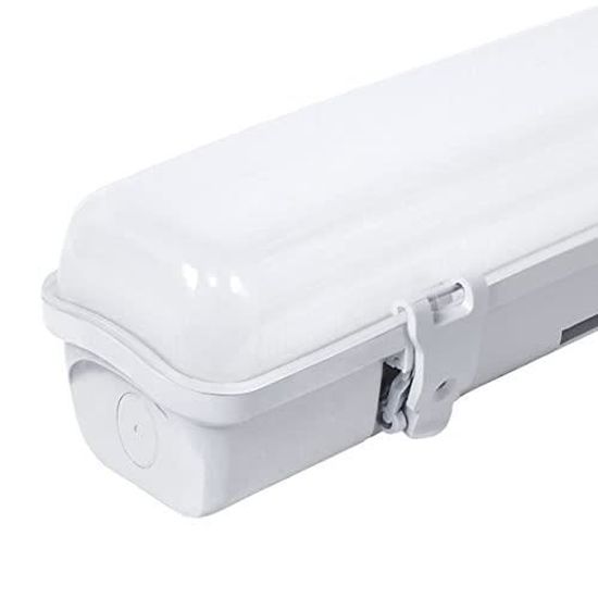 Aufun Lampe à Led pour locaux humides 126cm, 2x18W lampe à vasque, IP65 avec capteur radar ...