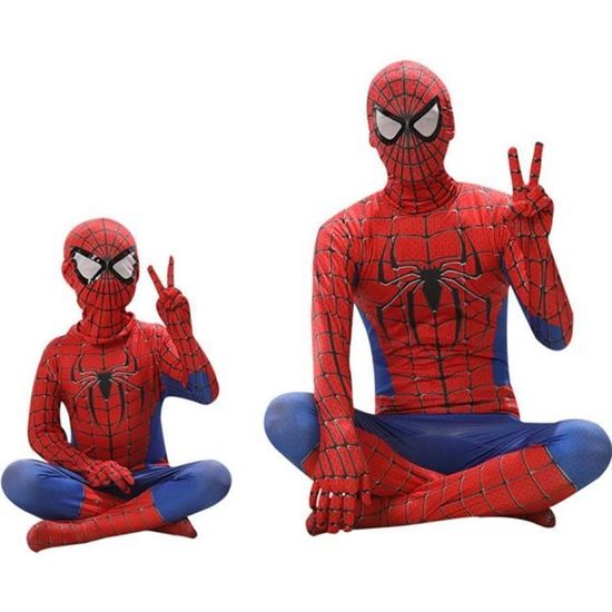 Déguisement Extraordinaire Spiderman Enfant Adulte Cosplay Costume Avec