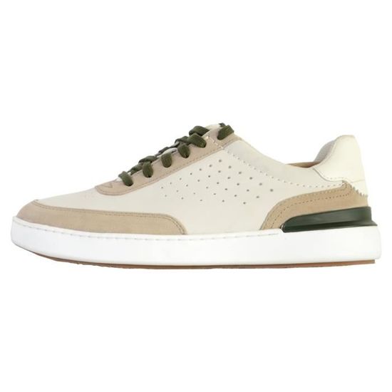 Basket Cuir Clarks CourtLite Tor Blanc - Cdiscount Chaussures