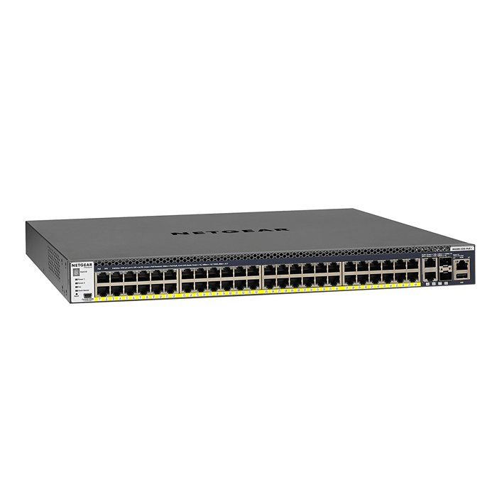 NETGEAR Switch Ethernet 48 ports RJ45 Gigabit POE+ manageables NIV3 + 2 ...