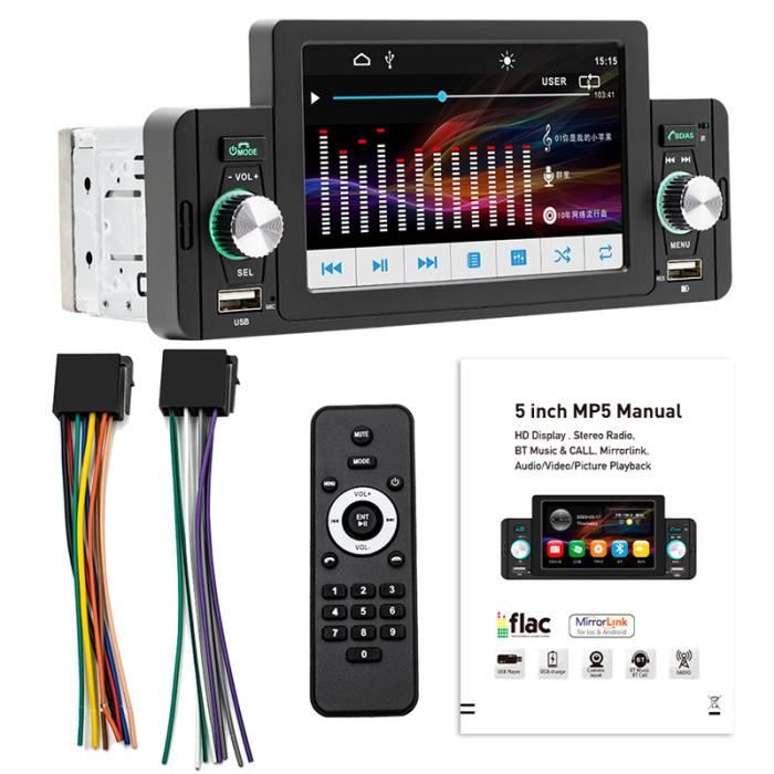 SWM 160C Carplay - Autoradio avec lecteur vidéo multimédia MP5, écran ...