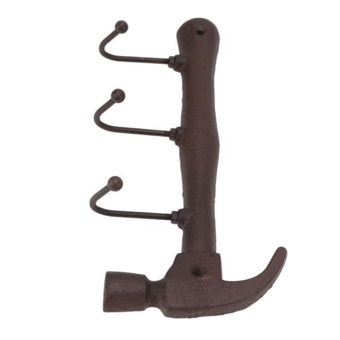 Crochet mural - Akozon - Design industriel - 25,5x13x5 cm - Super ...