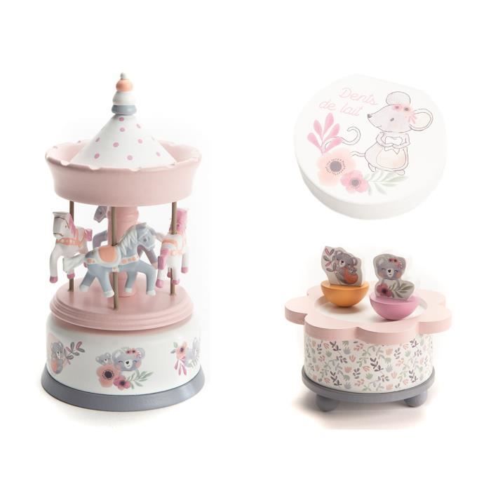Carrousel Musical Enfant + Boîte à musique Culbuto + Boîte à Quenottes ...