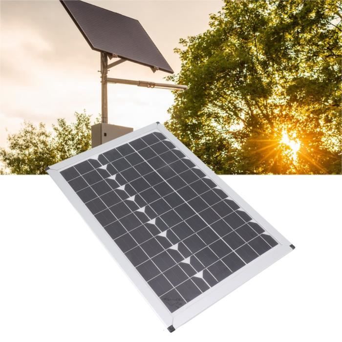 Cellule solaire Kit de panneau solaire 100W Module solaire monocristallin avec contrôleur ...