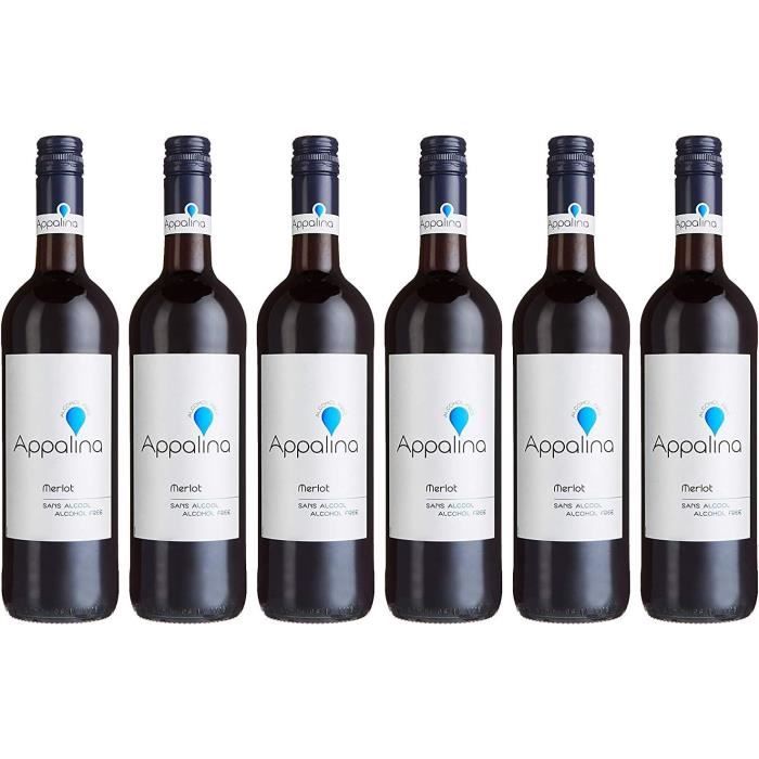 Vins Rouges - Appalina Vin Rouge Sans Alcool Merlot (6 X 0.75 L) - La ...