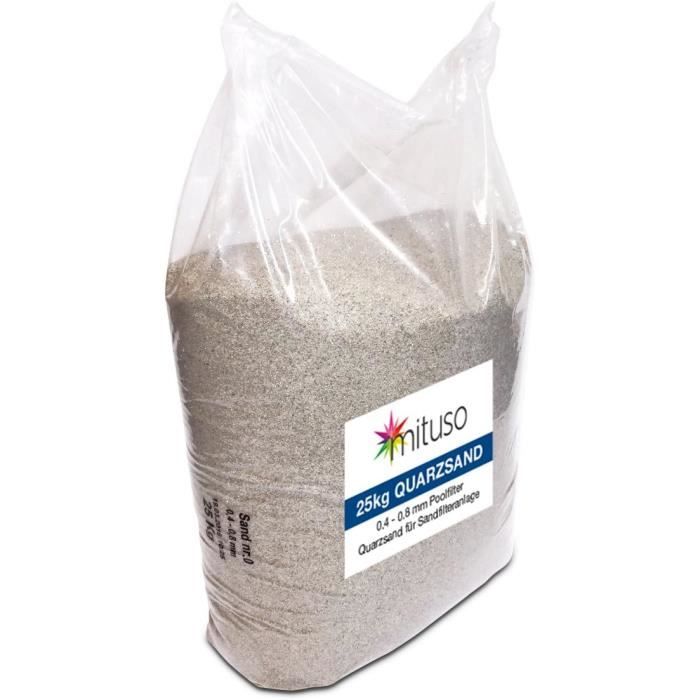 Sable De Quartz Pour Filtre À Sable 25 Kg[L459] - Cdiscount Jardin