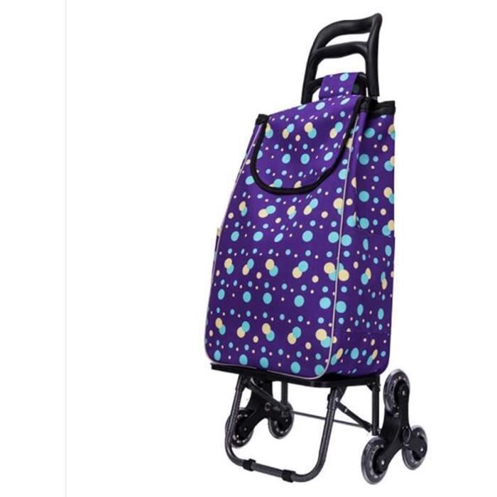 Chariot De Course Pliable À Roulette,2 En 1 Caddie Courses Diable ...