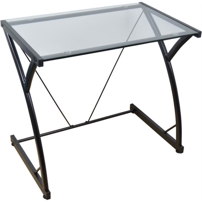 Table en verre pour ordinateur portable- noir - Cdiscount Informatique