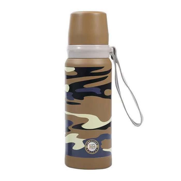 Bouteille isotherme,Nouvelle tasse thermique sous vide,balle de Camouflage,Thermos en acier ...