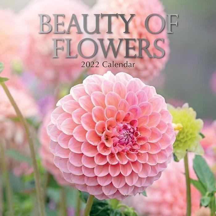 Calendrier mural carré 2022 – Belle des fleurs, 30,5 x 30,5 cm, vue ...