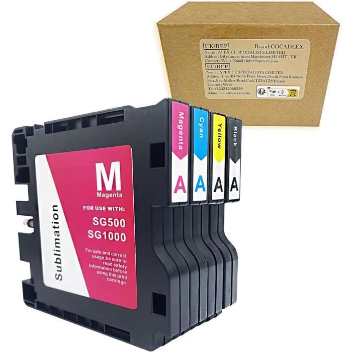 Cartouches D'Encre Compatibles Avec Imprimantes Sawgrass Virtuoso Sg500 ...