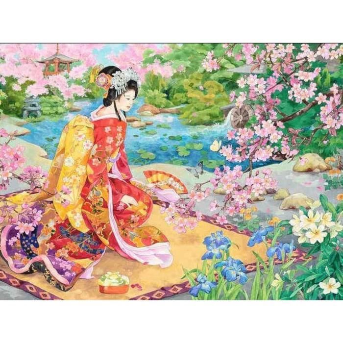 ,Adult Jigsaw Puzzle,1000 Pieces Wooden Jigsaw Puzzle,Japanese Geisha ...