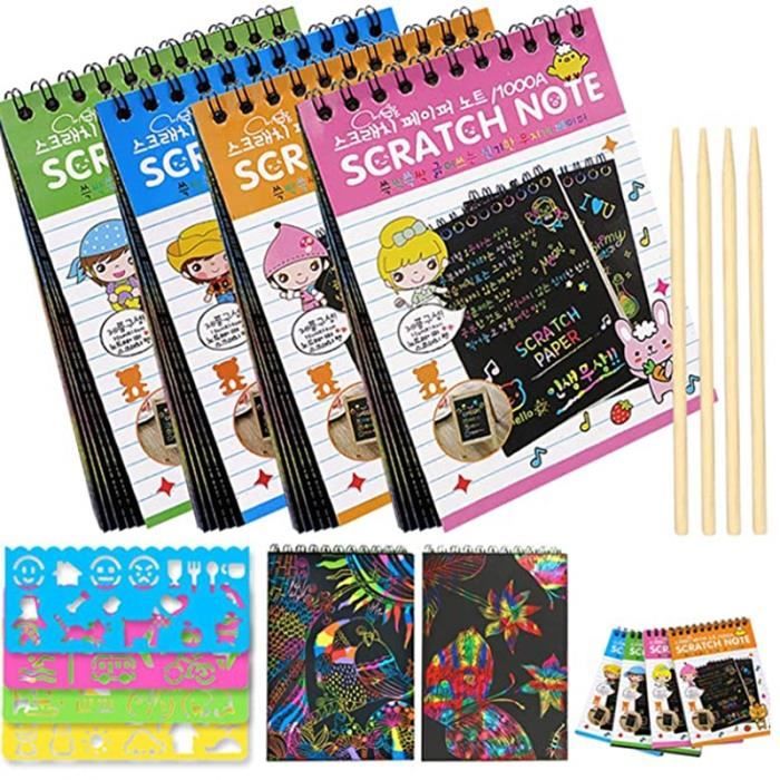 Jeu De Coloriage RGG6B Enfants bricolage Scratch dessin Notes 10 ...