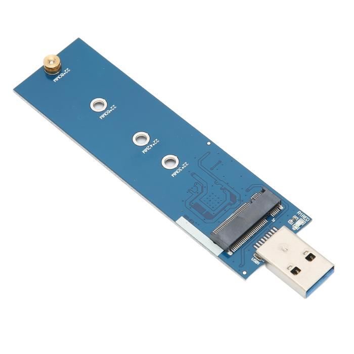 Duokon carte adaptateur USB Carte adaptateur M.2 Key B SATA vers USB3.0 Carte adaptateur avec ...