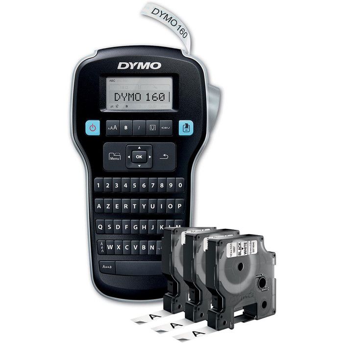 DYMO LabelManager 160 (Pack), Imprimante d'étiquettes portable avec 3 ...