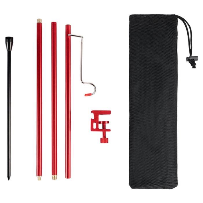 Camping lanterne stand pôle robuste en plein air rouge - Cdiscount Sport