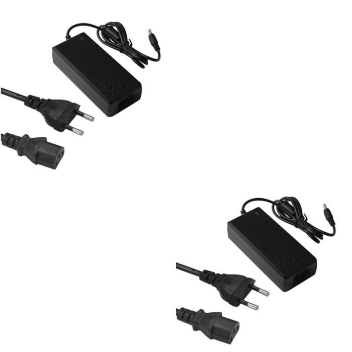 Adaptateur secteur 2PCS Adaptateur d'alimentation 12V 5A Convertisseur ...