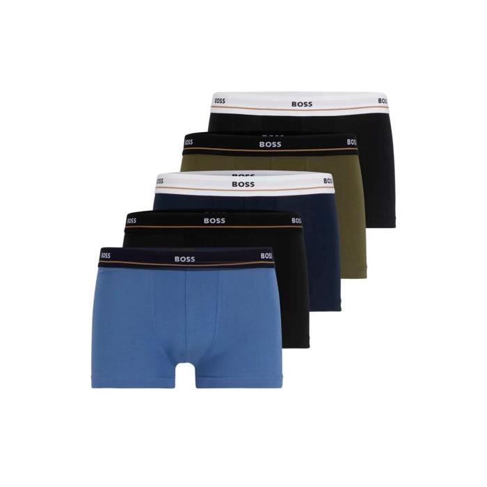 Boxer - Boss - Homme - pack x5 - Multicolor - Coton Multicolore ...