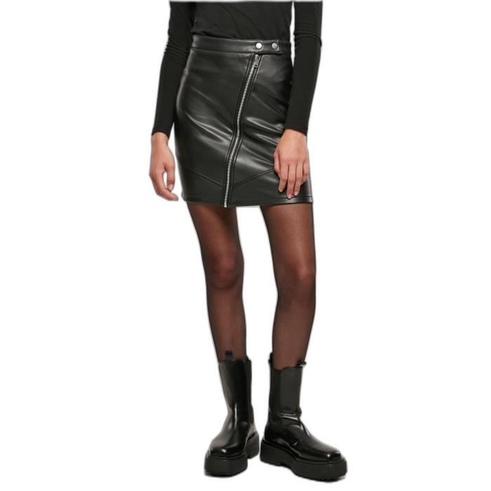 Jupe en cuir synthétique femme Urban Classics Biker - noir - XL Noir - Cdiscount Prêt-à-Porter