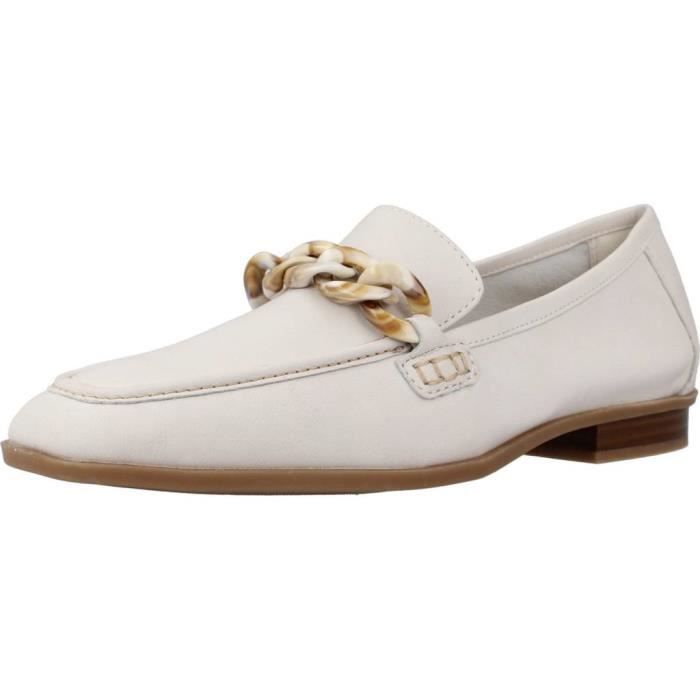 Mocassin Femme - CLARKS - 135505 - Blanc - Cuir Blanc - Cdiscount ...