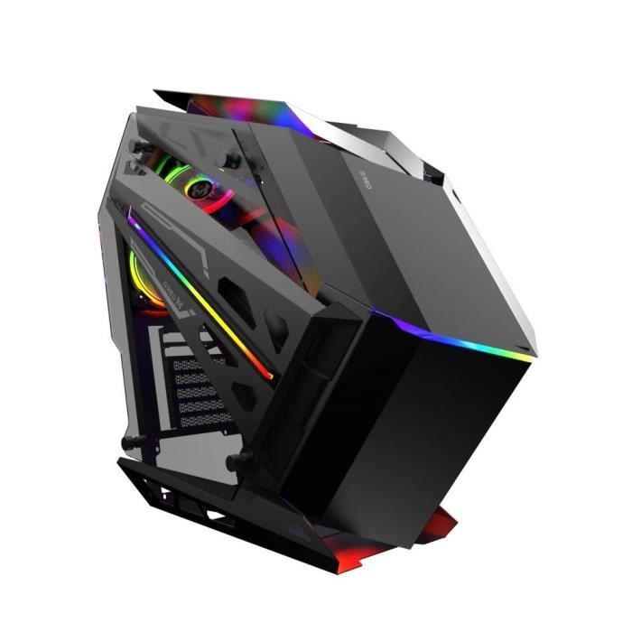 MRED - Boîtier PC Gamer ATX - RGB Stealth Fighter - Cdiscount Informatique