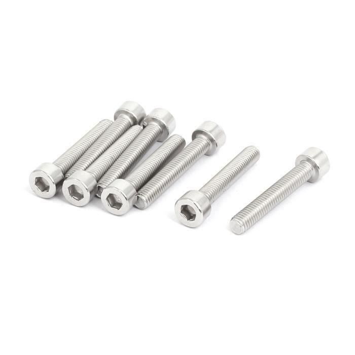 Happy-MAP M5x30mm acier inox 316 Fil entièrement vis hex prise 8Pcs ...