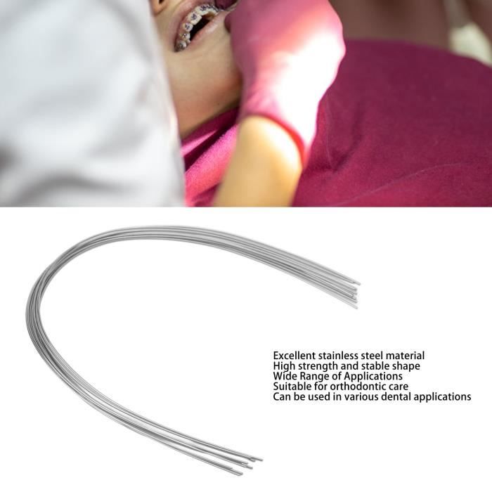 SALALIS Fil de retenue dentaire 100 pièces fil d'arc rond orthodontique ...