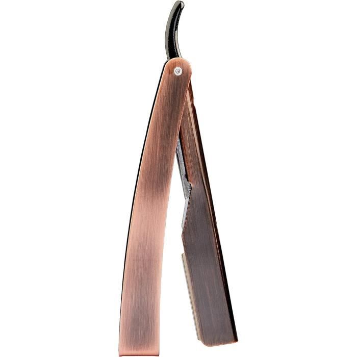 Fripac Rasoir En Acier Bronze Lame Pliable Pour Un Rasage En Profondeur ...