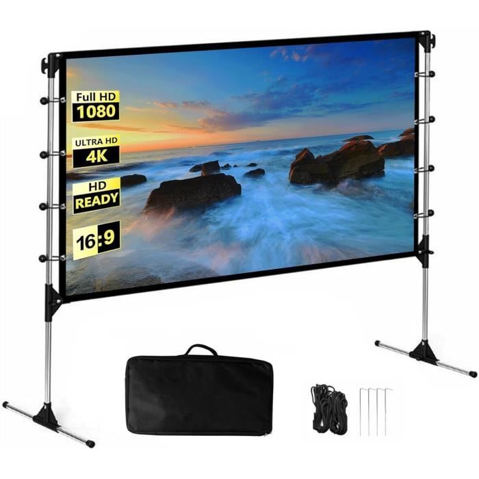 Écran De Projecteur Avec Support Écran De Projection Portable De 100 ...
