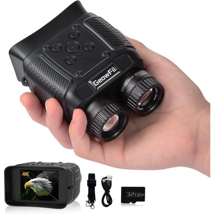 Jumelle Vision Nocturne Infrarouge, Mini Lunette Vision Nocturne pour ...
